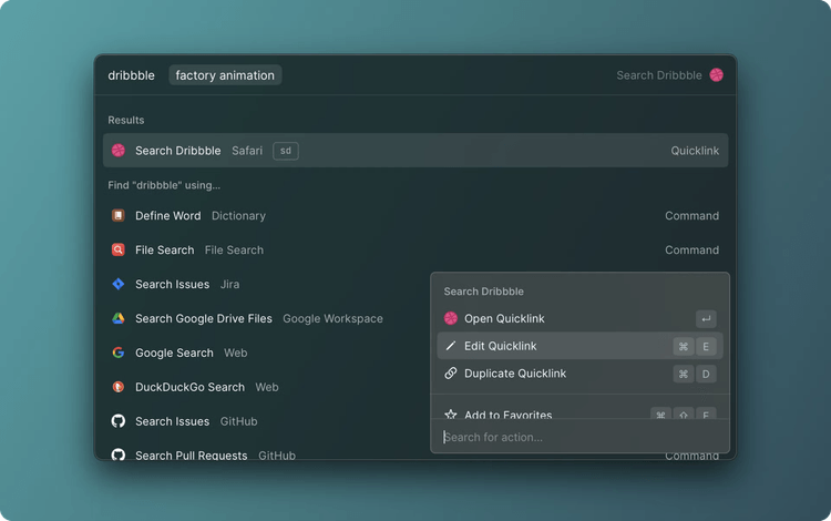 Create Shortcuts on Mac with Quicklinks | Raycast