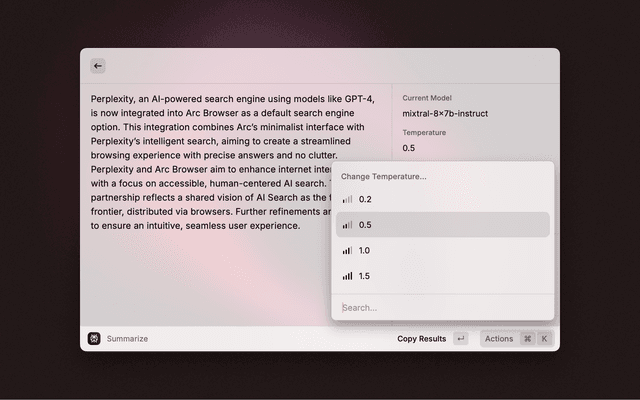 Raycast Store: Perplexity API