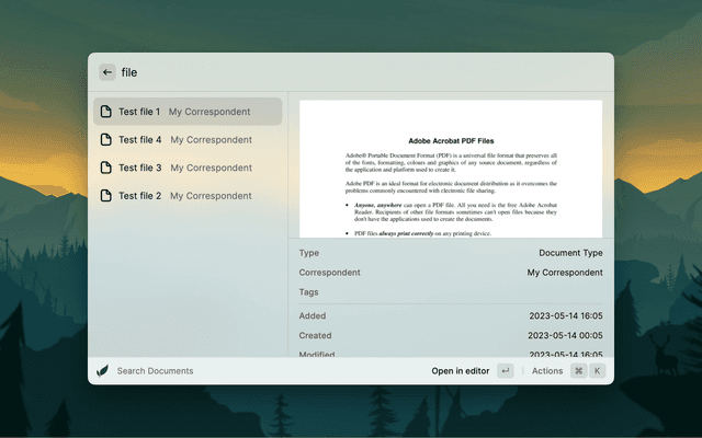 Raycast Store: Paperless-ngx