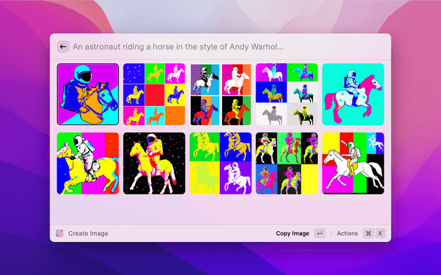 Raycast Store: OpenAI Generator