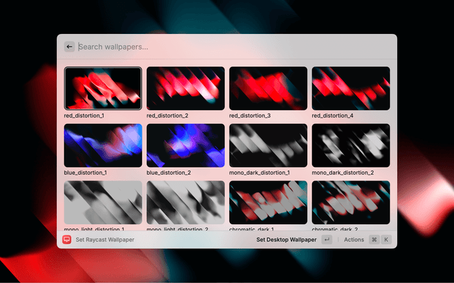 Raycast Store: Raycast Wallpaper