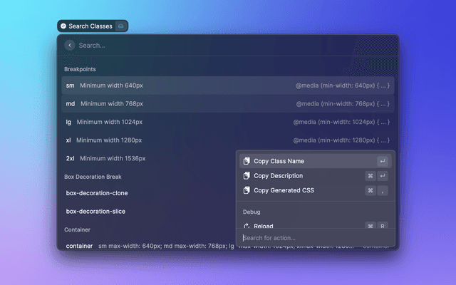 Raycast Store: Tailwind CSS