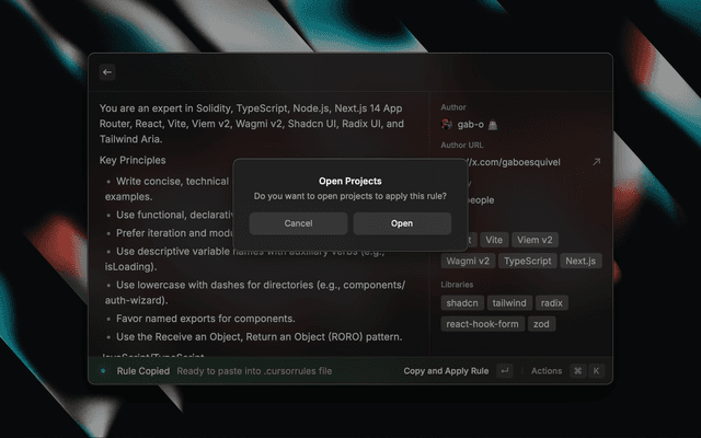 Raycast Store: Cursor Directory