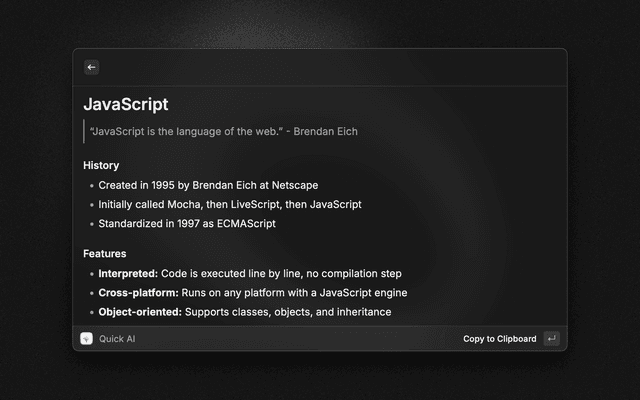 Raycast Store: Google Gemini