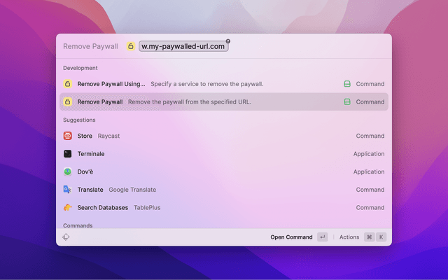 Raycast Store: Remove Paywall