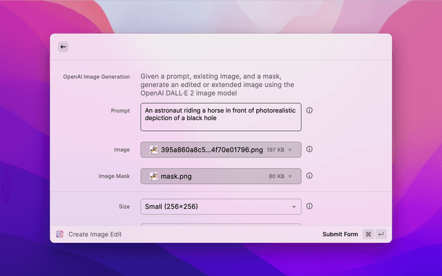 Raycast Store: OpenAI Generator
