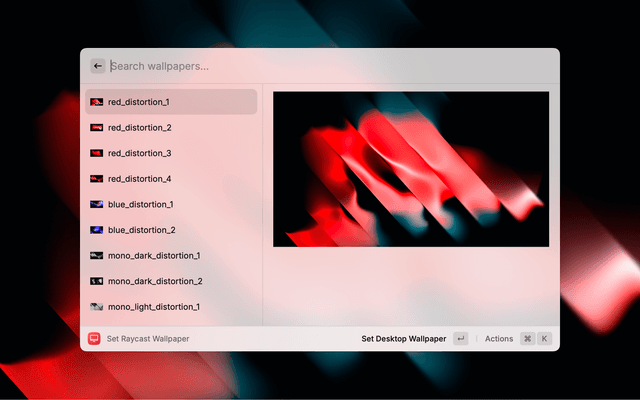 Raycast Store: Raycast Wallpaper