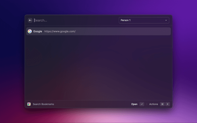Raycast Store: Google Chrome
