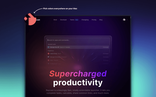 Raycast Store: Color Picker