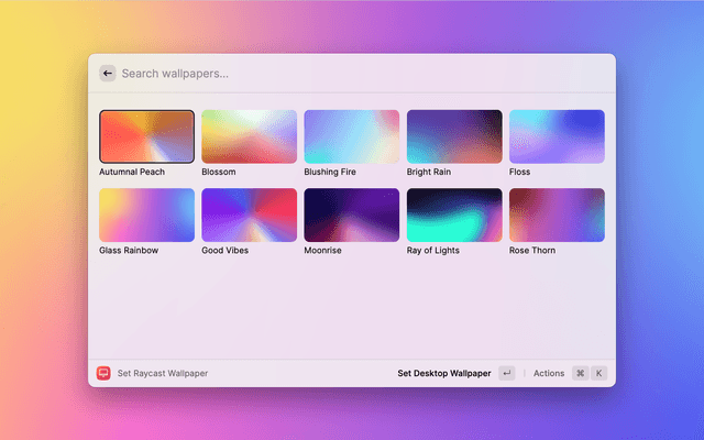 Raycast Store: Raycast Wallpaper