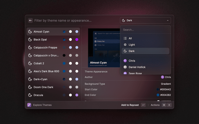 Raycast Store: Raycast Explorer