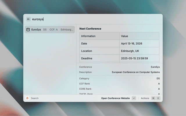 Raycast Store: CCF Conference