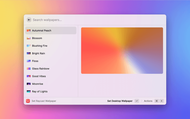 Raycast Store: Raycast Wallpaper