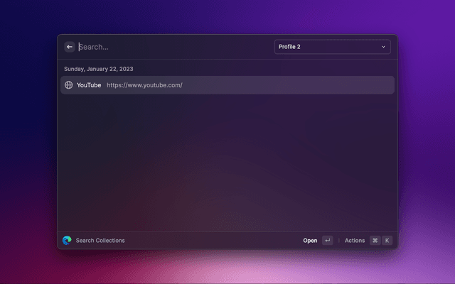 Raycast Store: Microsoft Edge