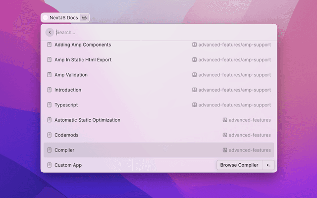 Raycast Store: Next.js Documentation - overview