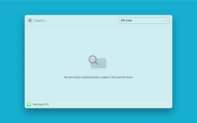 Raycast Store: iMessage 2FA