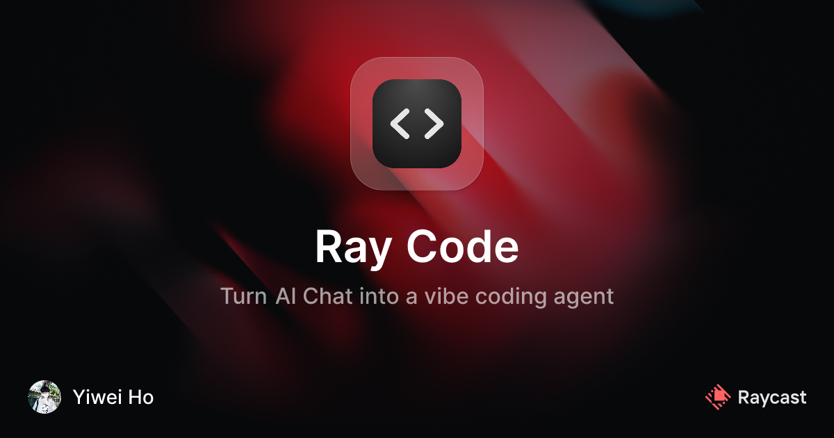 Raycast Store: Ray Code