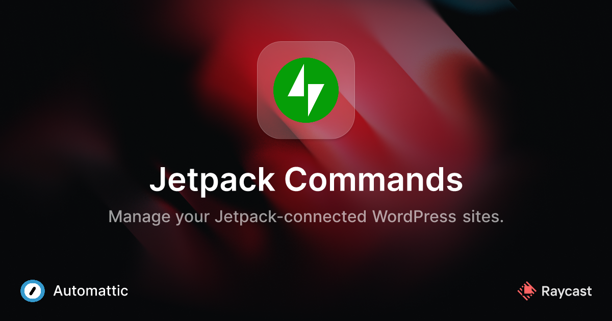 Raycast Store: Jetpack Commands