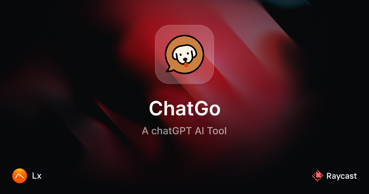 Raycast Store: ChatGo