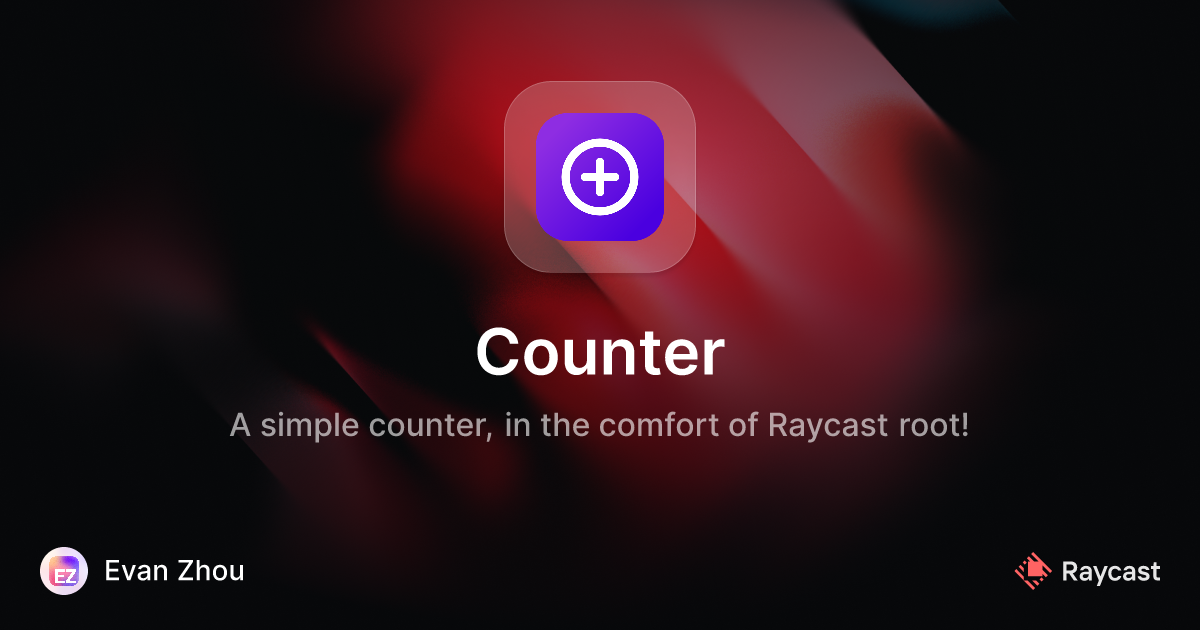 Raycast Store: Counter