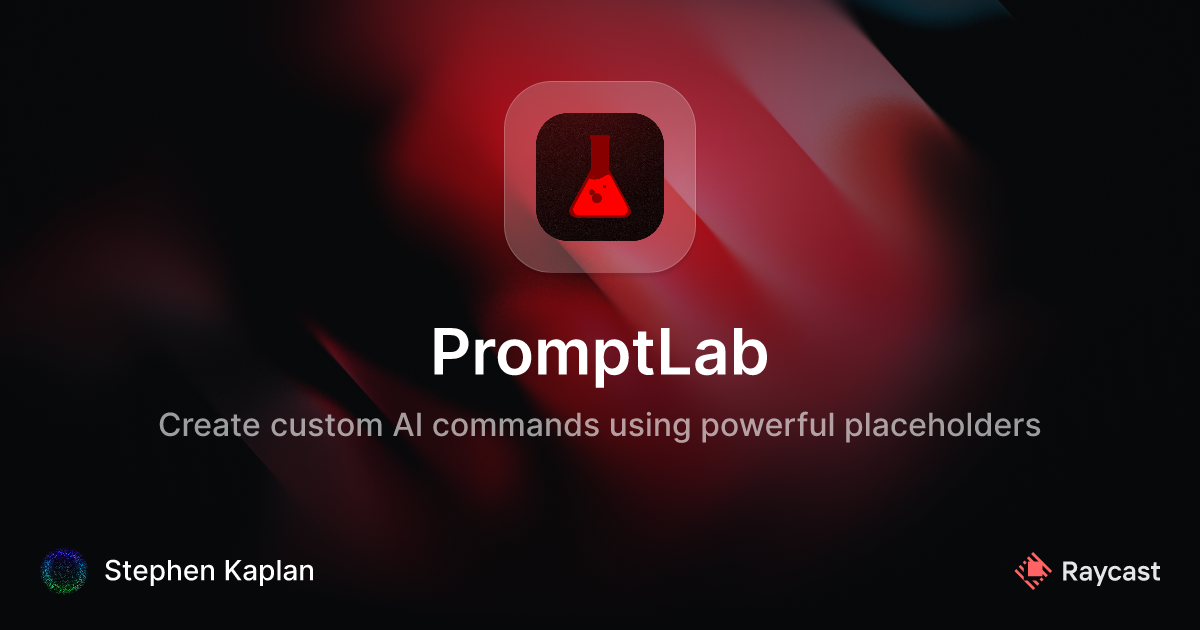Raycast Store: PromptLab