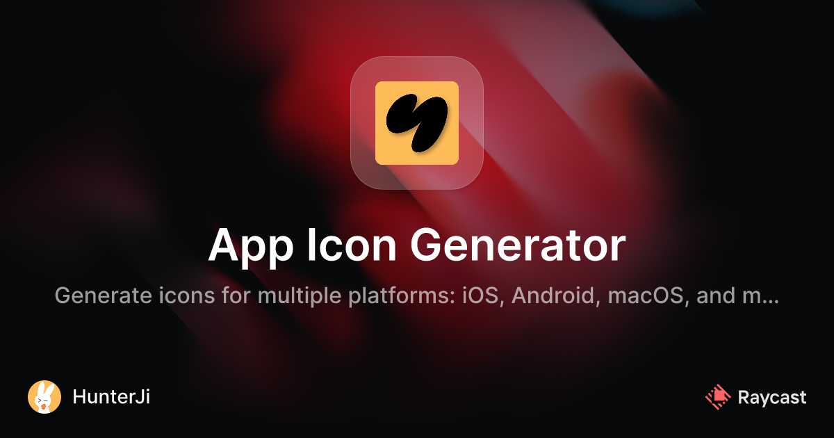 Raycast Store: App Icon Generator
