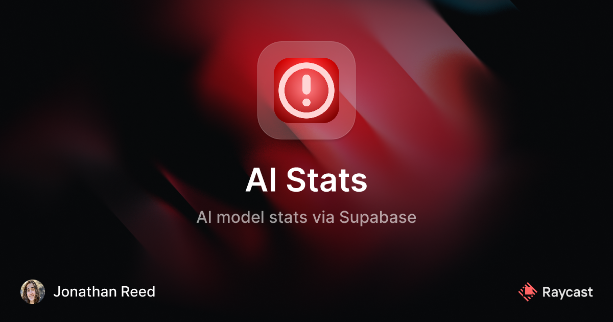 Raycast Store: AI Stats
