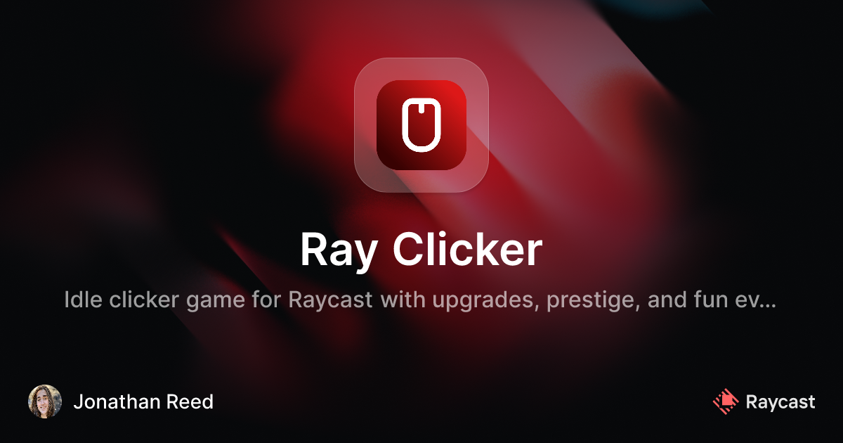 Raycast Store: Ray Clicker