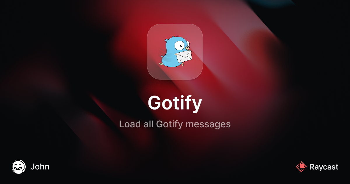 Raycast Store: Gotify