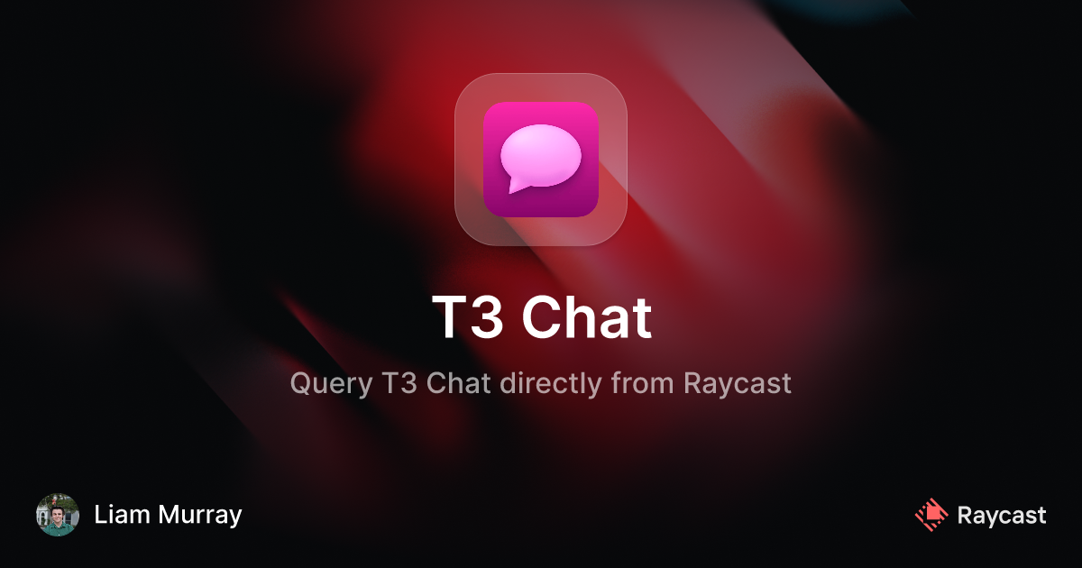 Raycast Store: T3 Chat