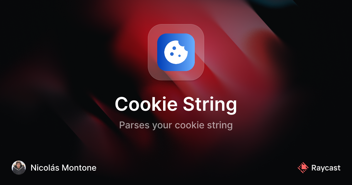 Raycast Store: Cookie String