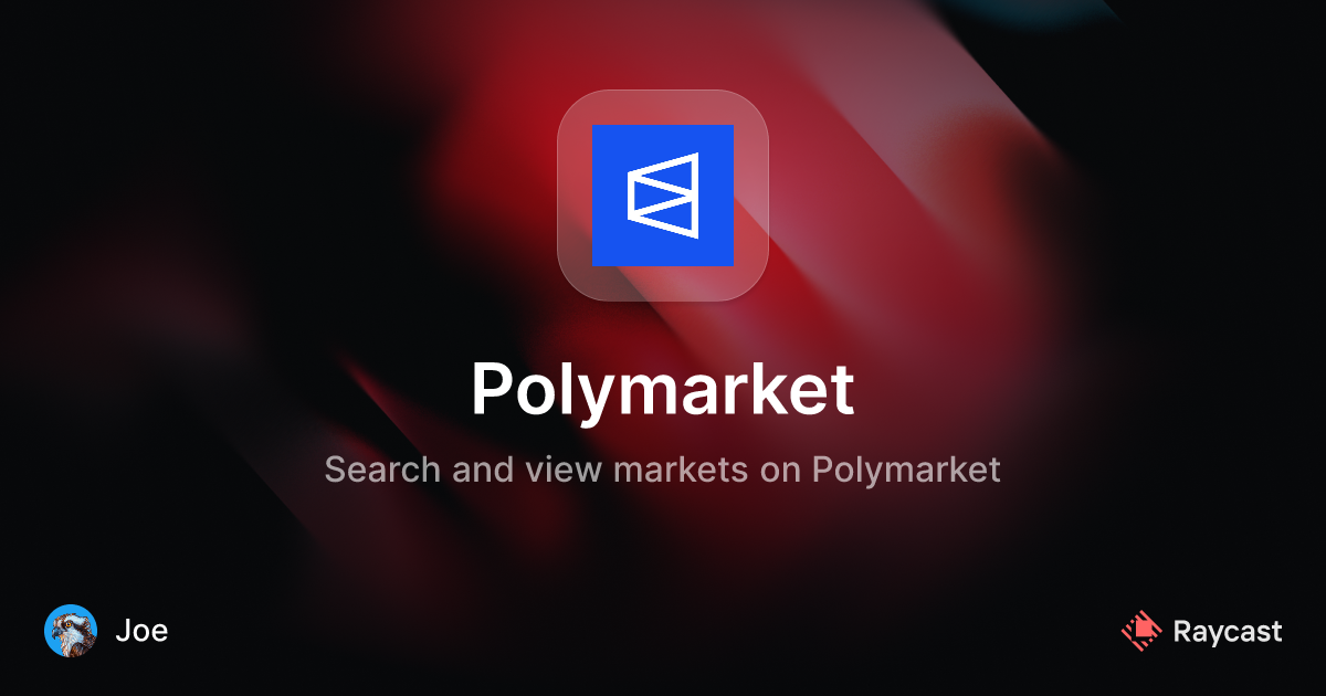 Raycast Store: Polymarket