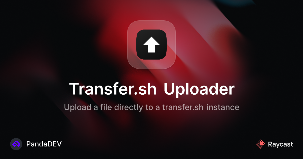 Raycast Store: Transfer.sh Uploader