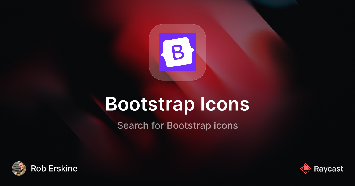 Raycast Store: Bootstrap Icons