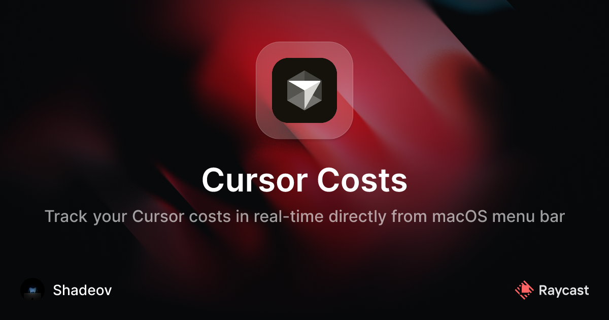 Raycast Store: Cursor Costs