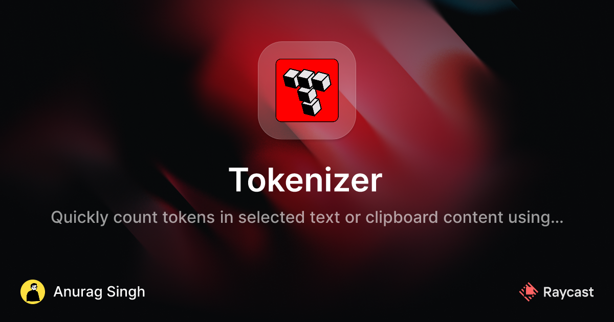 Raycast Store: Tokenizer