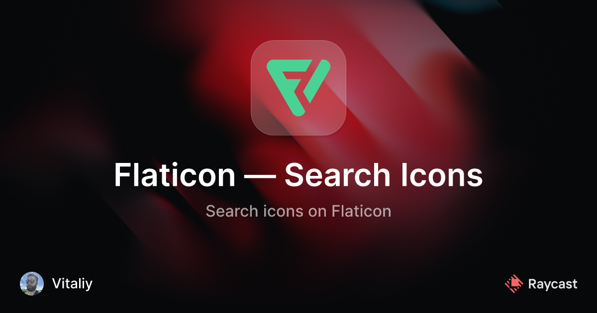 Raycast Store: Flaticon — Search Icons