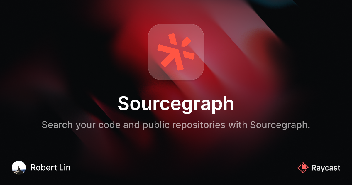 Raycast Store: Sourcegraph