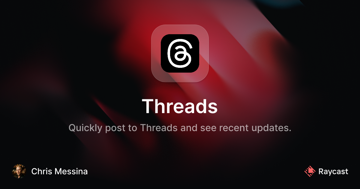 Raycast Store: Threads