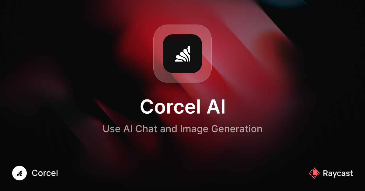 Raycast Store: Corcel AI