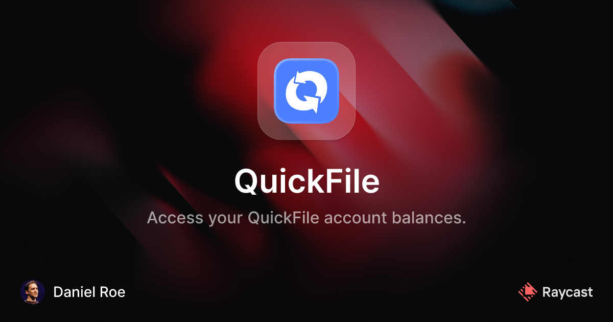 Raycast Store: QuickFile