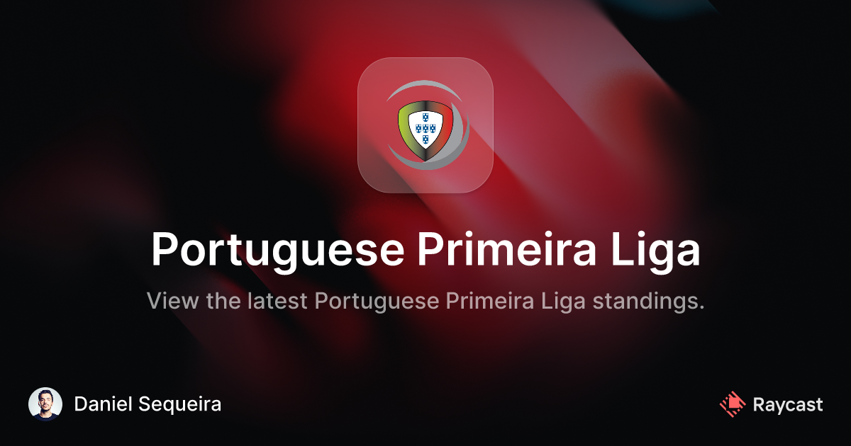 Raycast Store: Portuguese Primeira Liga
