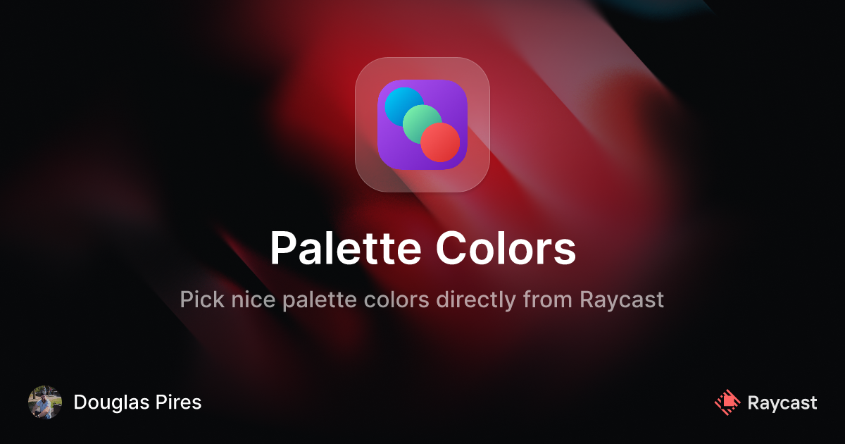 Raycast Store: Palette Colors