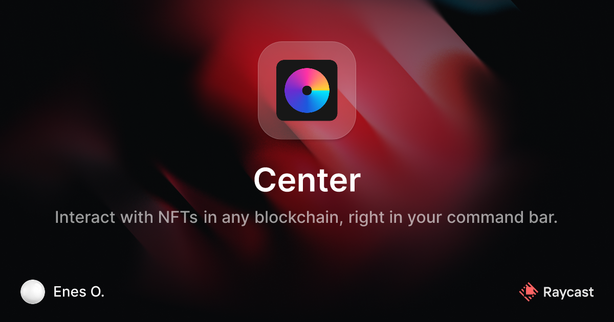Raycast Store: Center