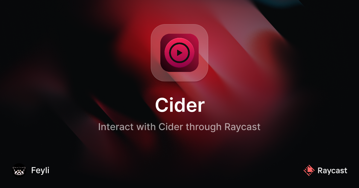 Raycast Store: Cider