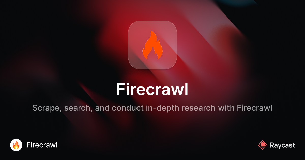Raycast Store: Firecrawl