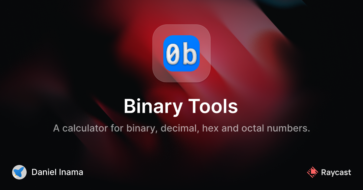 Raycast Store: Binary Tools