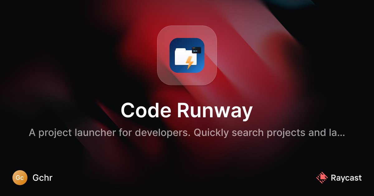 Raycast Store: Code Runway