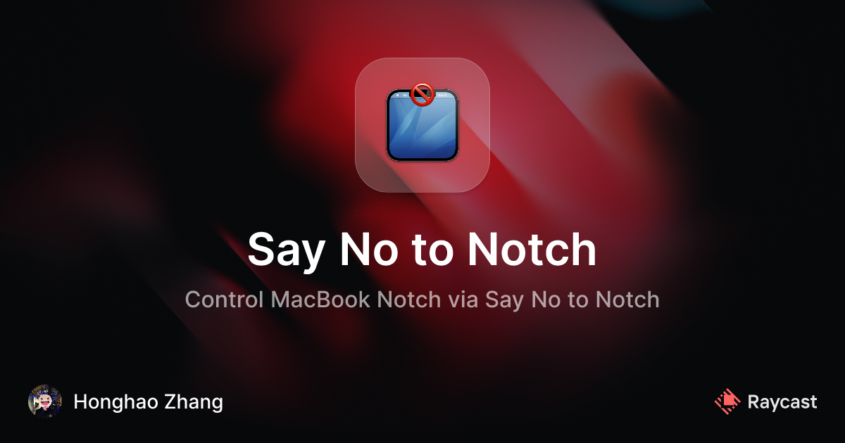 Raycast Store: Say No to Notch