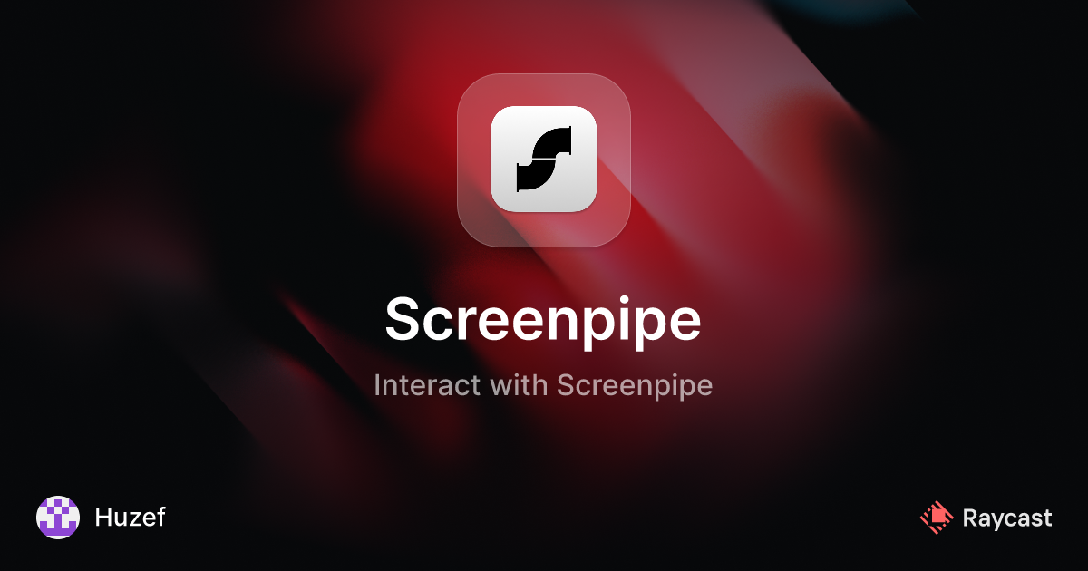 Raycast Store: Screenpipe